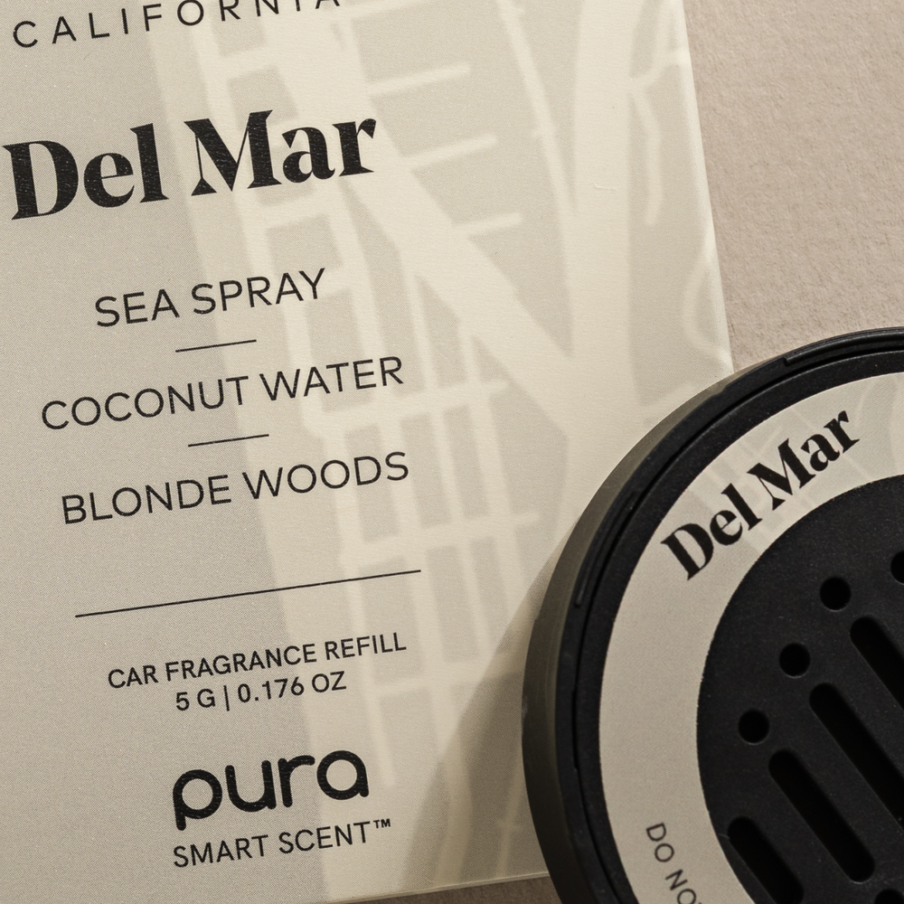 Del Mar Car Fragrance Diffuser Oil | Powered by Pura